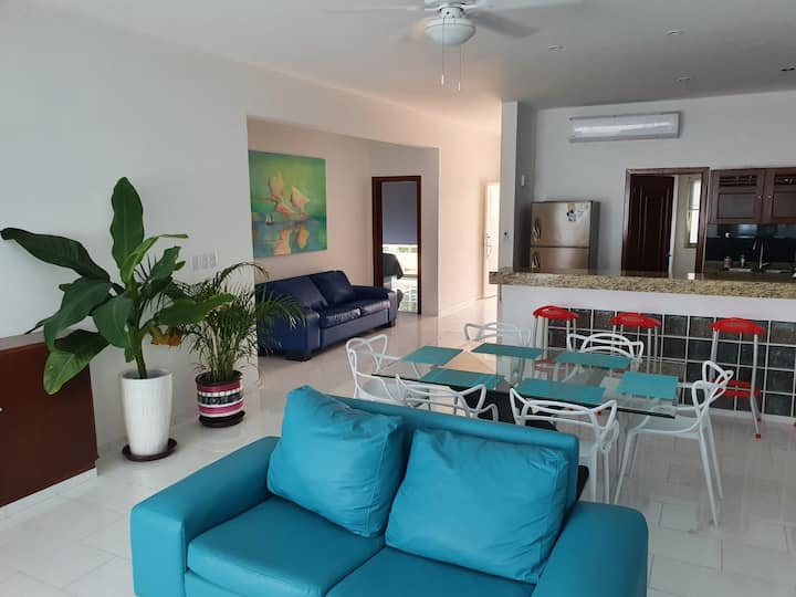 Fantastic Apartment By The Beach - Puerto Morelos