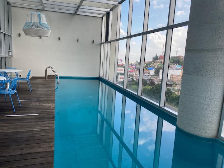 Santa Fe Apartment With Indoor Pool & Gym - Naucalpan de Juárez