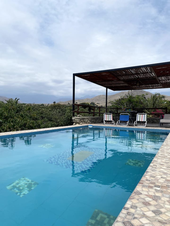 Casa De Campo Familiar En Moro - Piscina/ Fogata - Santa