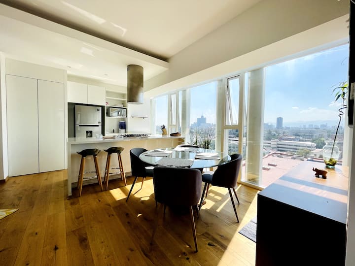 Condocondesa Terrace Hot/cold Tub Wifi400mbps - Mexico City