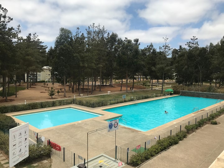 Departamento 3d, 2b,estacionamiento,piscina,wifi - El Quisco