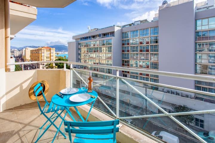 2p Balcon Vue Mer/yourhosthelper/2 Mins De La Mer - Niza