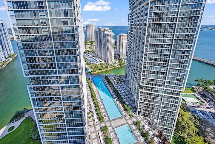 ★Beautiful Brickell★corner 2 Bdr★bay And Pool View - Miami, FL