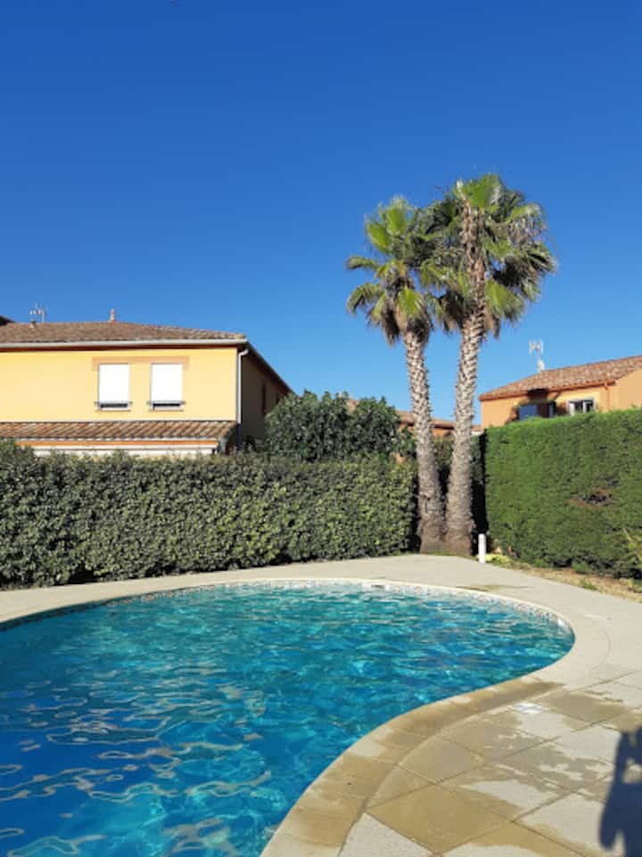Jolie Villa En Résidence Avec Piscine Proche Plage - Valras-Plage