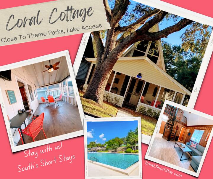 Cottage-pvt Lake & Pool Access Near Disney W/porch - 클레르몽