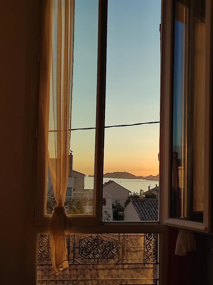 Vue Mer, Proche Plage, Ensoleillé, Frais Et Calme - Marseille