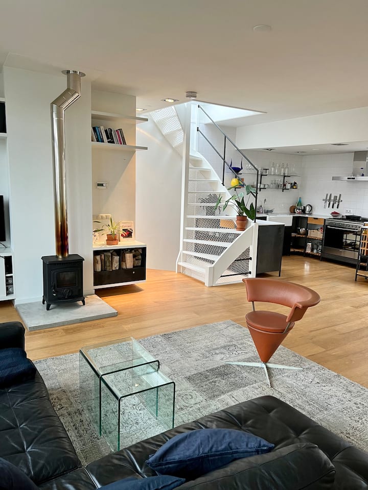 Schitterend Loft Met Open Haard En Dakterras - Amsterdam