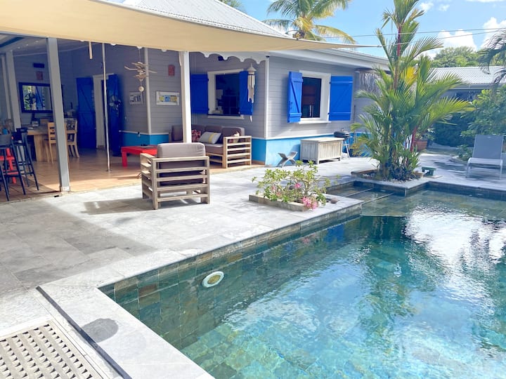 Piscine & Jardin Luxuriant Proche Lagon Du Cap Est - Martinique