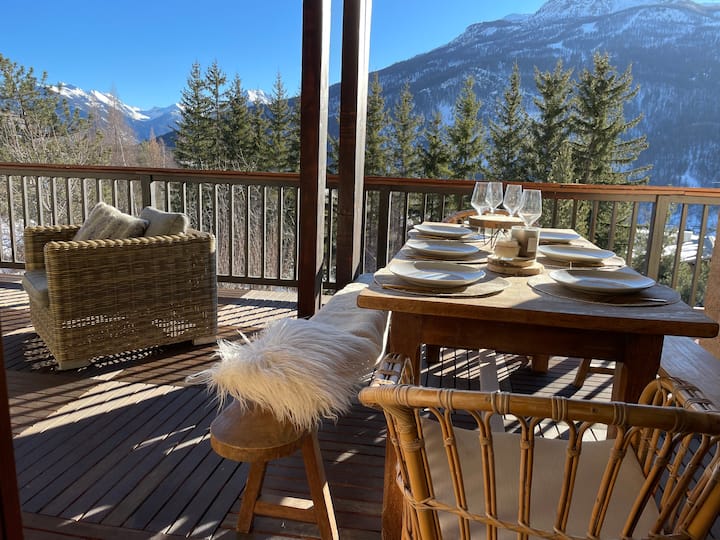 Chalet 300 M2, Serre Chevalier, Plein Sud, 16 Pax - Serre Chevalier