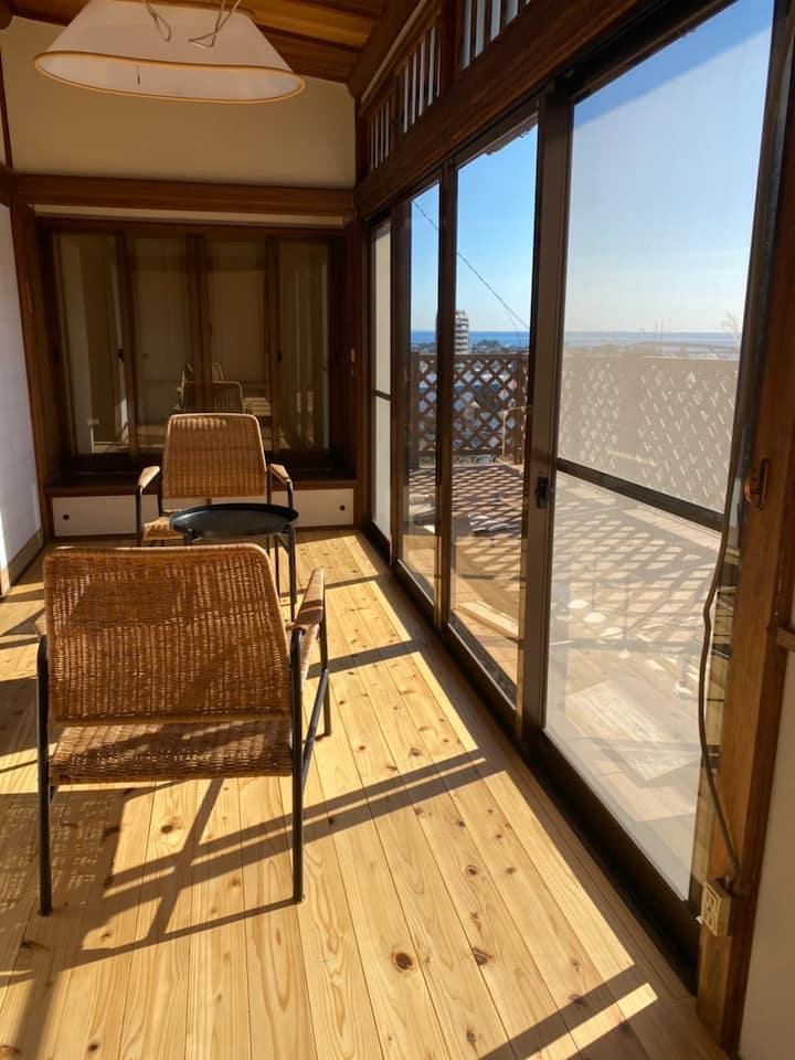 ウッドデッキから海まで見渡せる古民家一戸建て 箱根板橋 希望庵 - Odawara