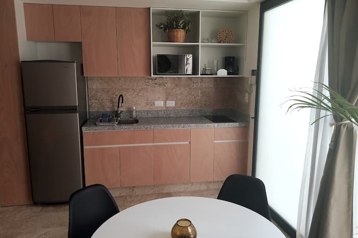 "Milpa", Céntrico Estudio Con Alberca Y Terraza. - Puebla