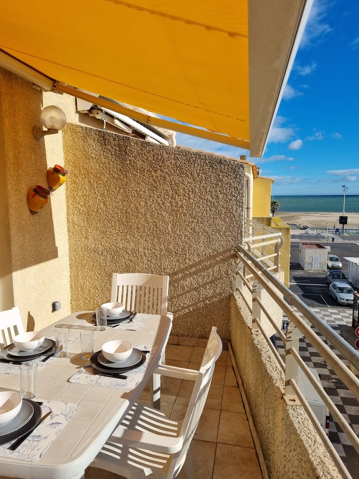 Happy - T3 Climatisé Avec Terrasse Bord De Mer - Port-la-Nouvelle