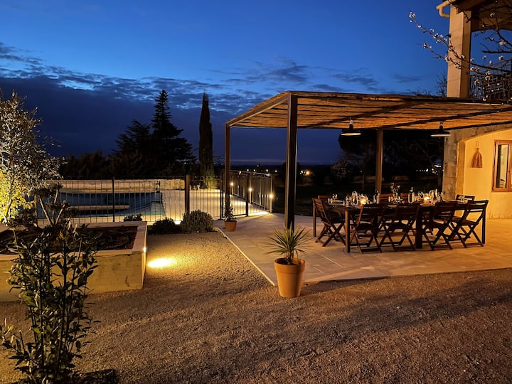 Villa Avec Vue, Piscine, Clim Et Espace De Jeu - Département Vaucluse