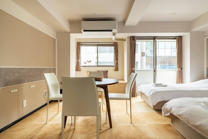 Tokyo&hatchobori Spacious Simmons  Bed With Kichen - Ginza