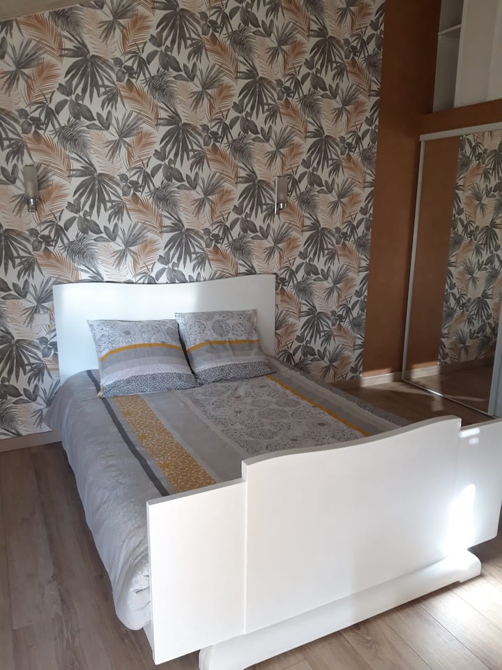 Chambre Dans Maison De Ville Spacieuse Avec Jardin - La Chataigneraie