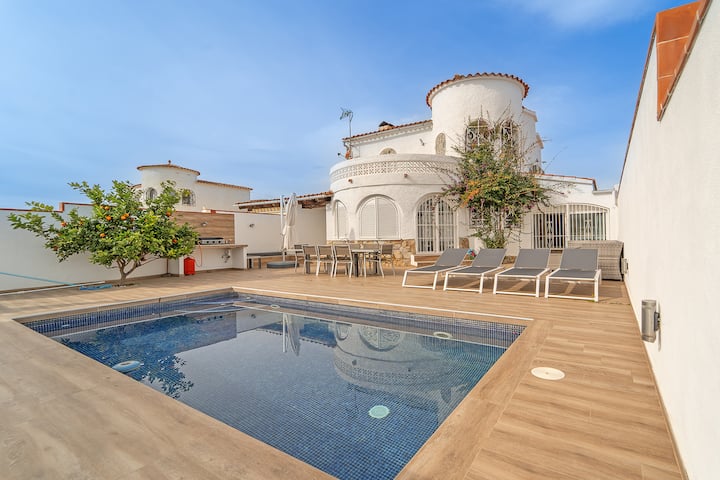 Welcs Maison Emp 122 Avec Piscine Et Près Du Canal - Empuriabrava