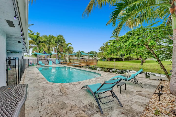 Blue Heron House -A Family Friendly Tropical Oasis - Lake Eden, Boynton Beach