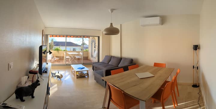 F3 à 20 Min Du Centre (Parking+clim+terrasse) - Montpellier