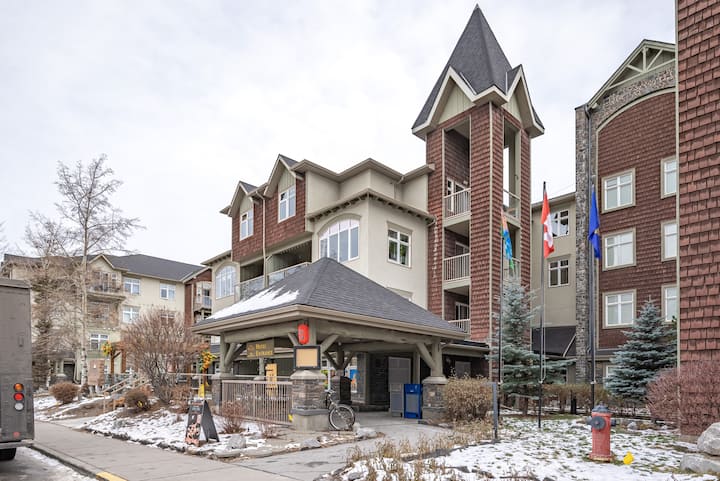 Wt Mtn View/ 1br 1bth/ac/gym/indoor Free Parking - Canmore