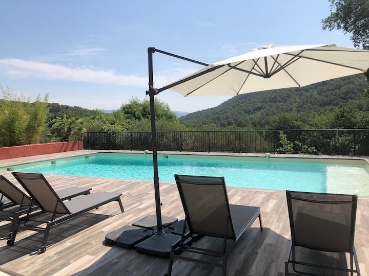 Maison Avec Piscine Chauffée, Rivière, Tennis - Sillans-la-Cascade
