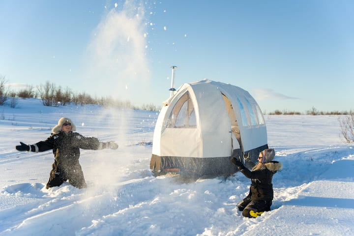 Aurora Sled In Karasjok, Viddeliv - Inari