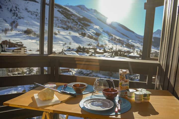 Appartement T2 Calme, Avec Vue, Au Pied Des Pistes - Les Deux Alpes