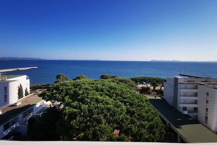 Appartement Vue Mer Imprenable En Résidence Privée - Presqu'île de Giens