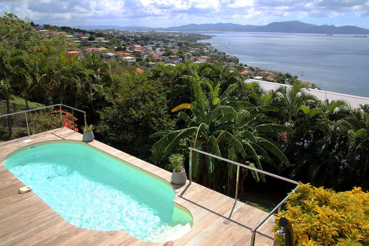 Magnifique Villa Collinos Avec Piscine Et Jardin - Fort-de-France