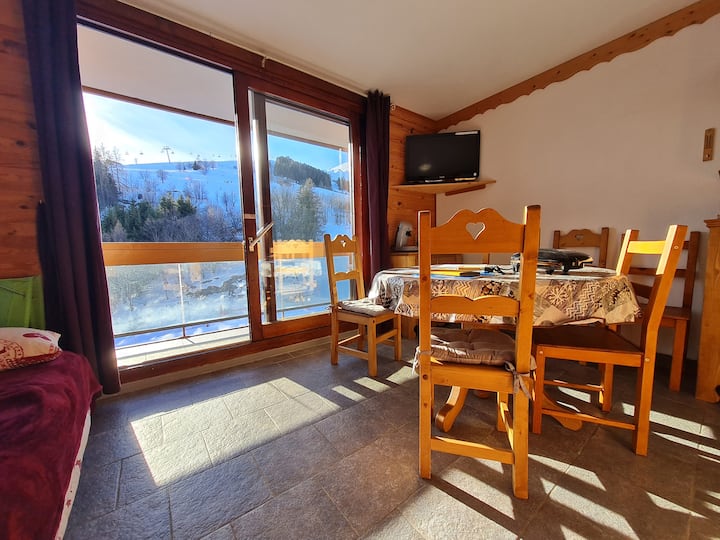 Bel Appartement 30m² Vue Pistes, Zodiaque - Le Corbier