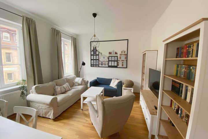 Wunderschönes Appartment Scandi-style Mit Balkon - Bayreuth