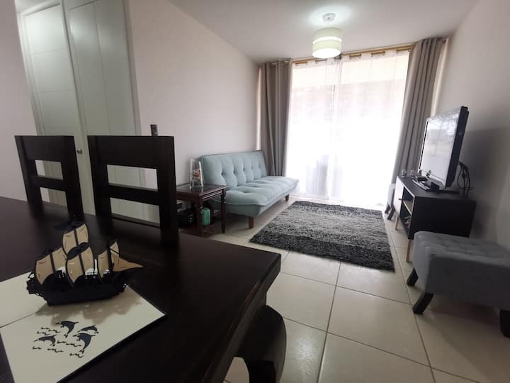 Departamento Amoblado Con Vista Al Mar, El Tabito - El Tabo