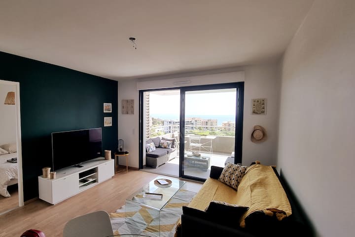 T2  Terrasse Plein Sud Vue Mer Golfe D' Ajaccio - Ajaccio