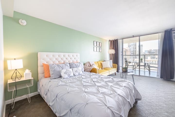 *Cozy Studio W/queen-bed, Near Waikiki Beach! - Honolulu