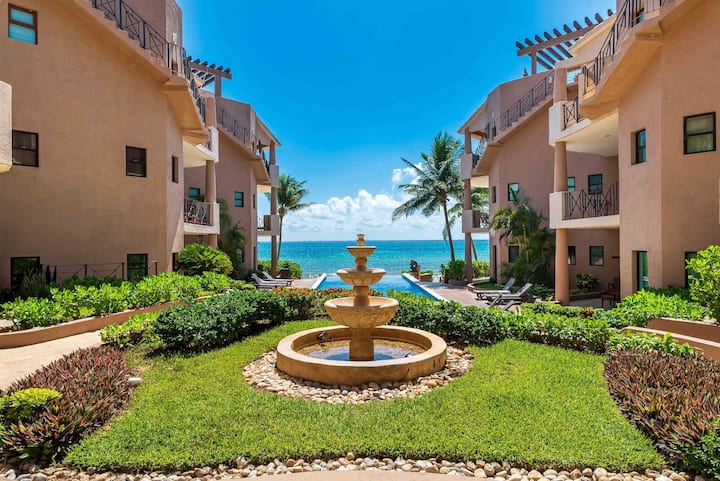 *3bd Oceanfront + Infinity Pool & 24/7 Security* - Playa del Carmen