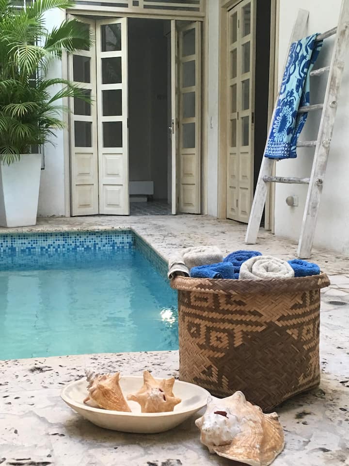 Stylish House 🏝 Private Pool And Free Breakfast - Santa Marta