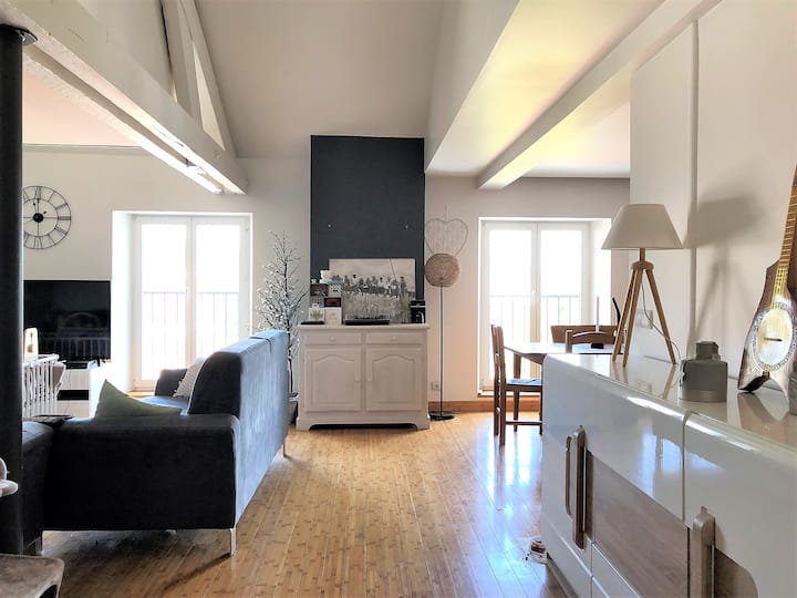 Nancy : Grand Duplex Cosy à 2 Pas De La Gare - Nancy