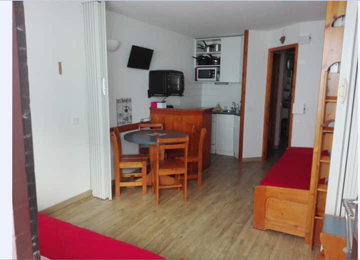 Studio La Plagne Aime 2000,orienté Sud, Vue Pistes - Aime