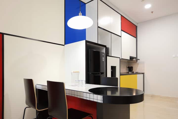 3 Br Bauhaus Influenced Apt (Free Wifi) Jkt Cbd - Jakarta