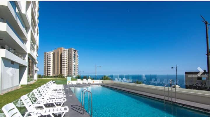 Espectacular Dpto 2 Dorm Con Vista Al Mar, Concón - Concón