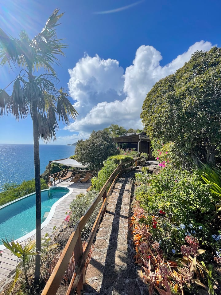 Frigate Cliff, 5 En-suite Cottage Villa, 360 View - Antigua and Barbuda