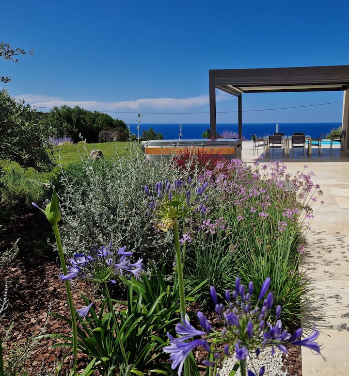Villa Plain-pied Récente Vue Mer Avec Piscine - L'Île-Rousse