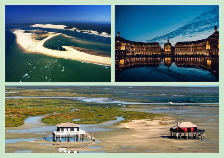 Jolie Maison Avec Jardin Arboré, 150 M Du Lac - Sanguinet