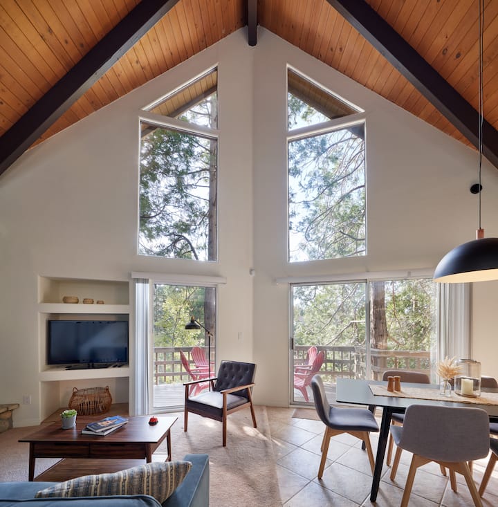 Stylish Forest A-frame, Dogs Welcome! - Running Springs, CA