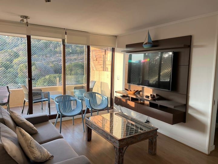 Papudo. Depto Con Piscina, Canchas, Trekking Y Mar - Papudo