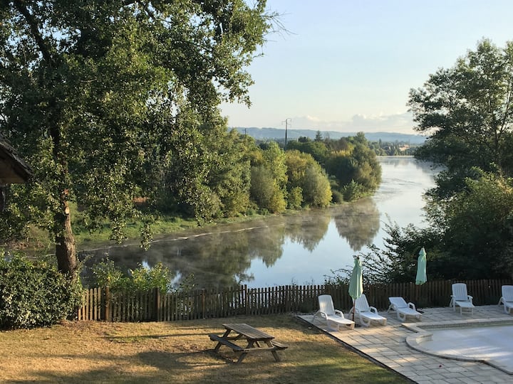 Restored Farmhouse, Stunning Views And Games Room - Sainte-Foy-la-Grande
