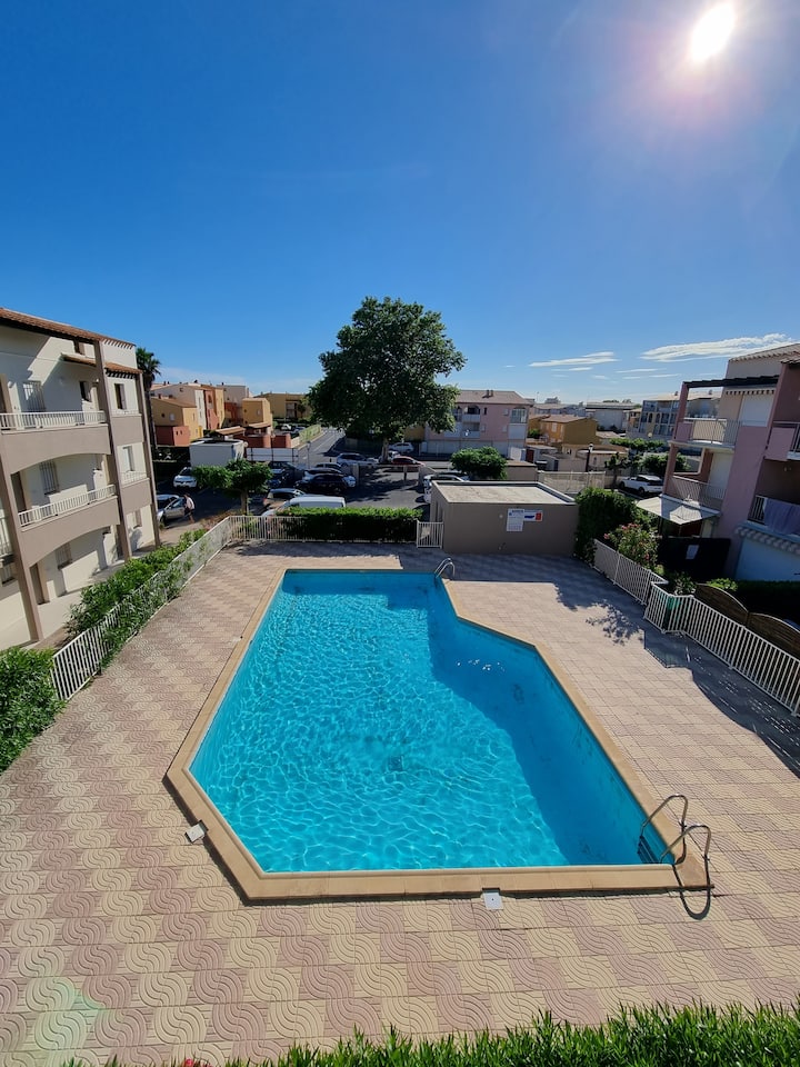 Appart Familial Avec Piscine Et à 200m De La Plage - Agde