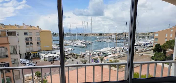 Magnifique Appart Vue Imprenable Du Port - Marseillan