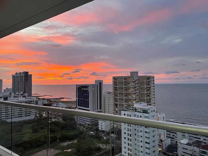 Apartamento Con Vista Al Mar Y Cerca Al Centro - Cartagena