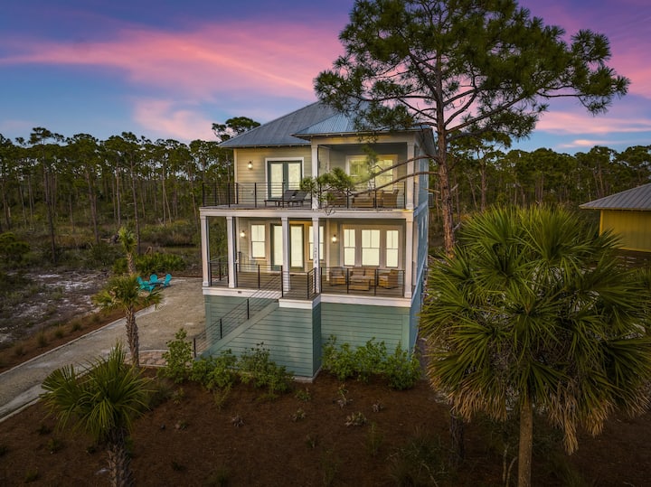 Experience Paradise - Oceanview Villa W/ Hottub, Shuffleboard, Bikes, Beach Access, Heated Community Pool - Port St. Joe