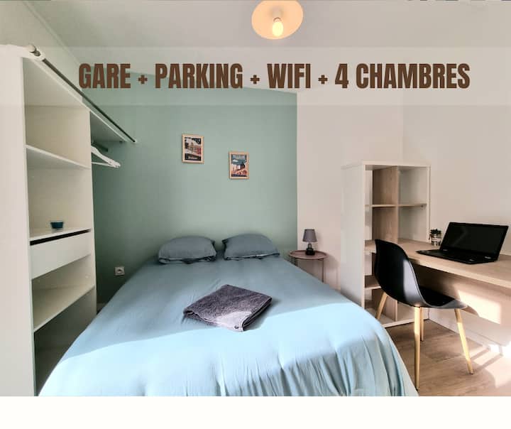 ☀ 4 Chambres - Proche Gare Et Périph - Parking ☀ - Toulouse